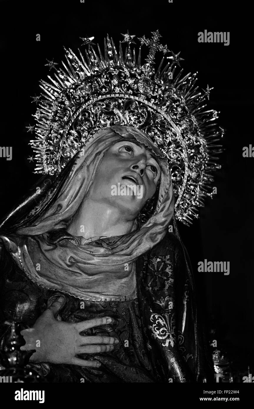 Crying virgin maria Black and White Stock Photos & Images - Alamy