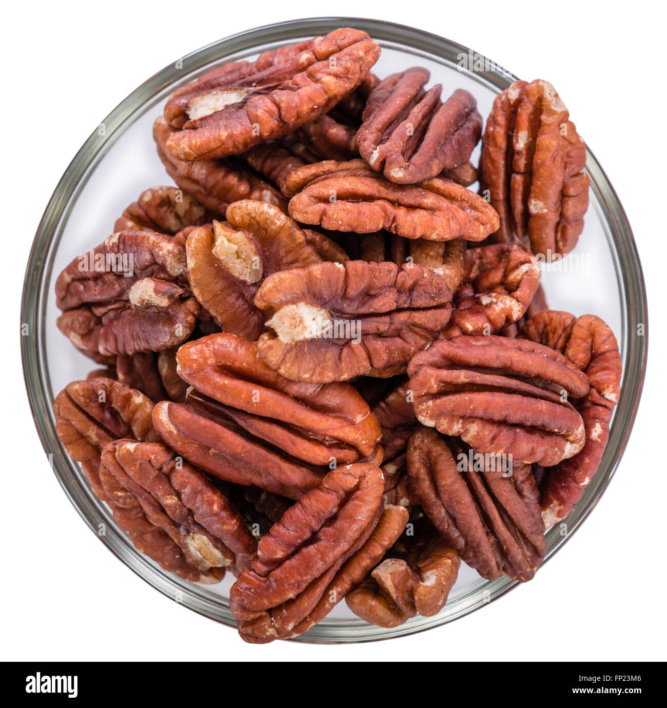 Pecan Nuts (selective focus) isolated on white background (close-up ...