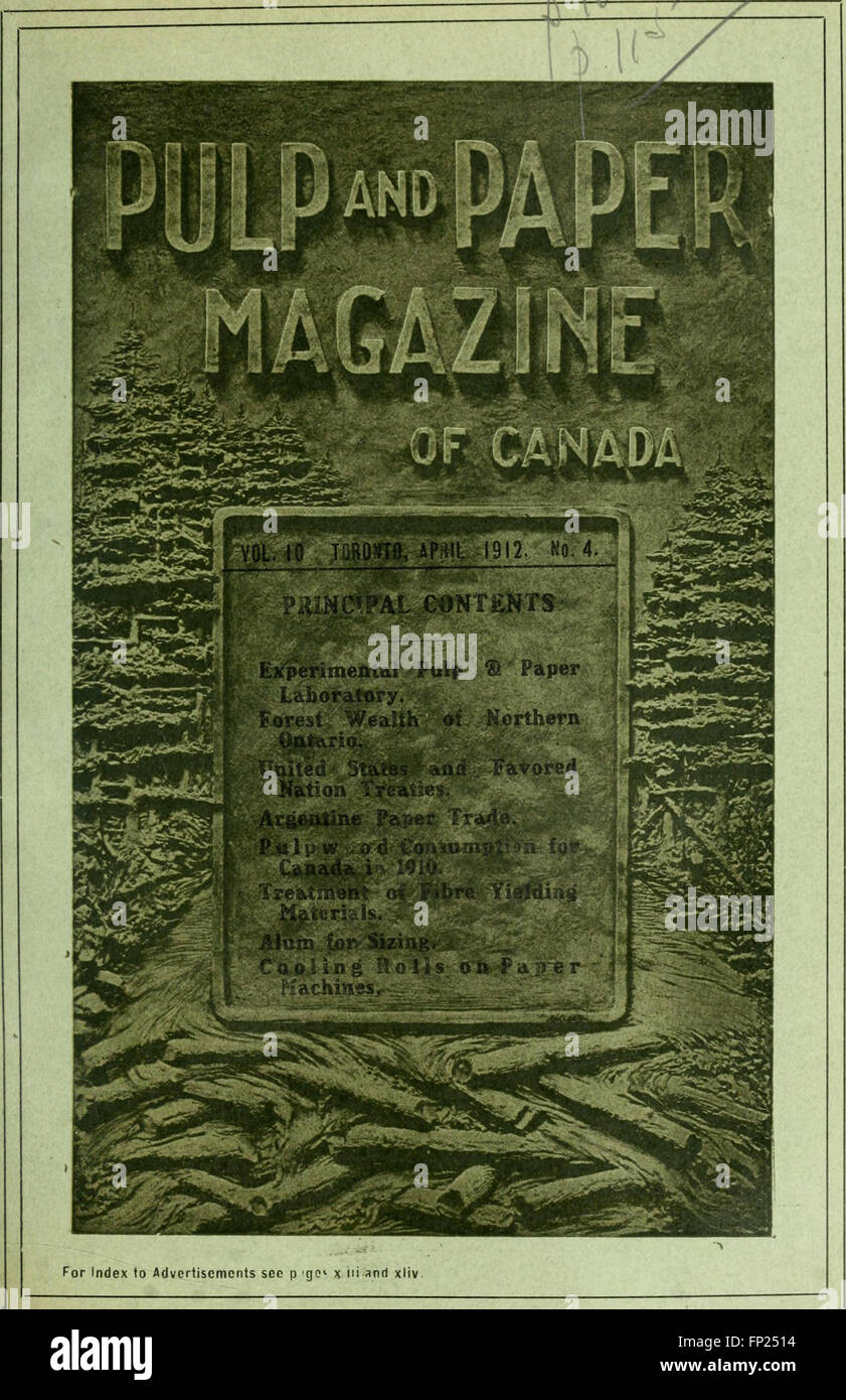 The 1903 edition of Pulp and Paper Magazine of Canada focuses on the ...