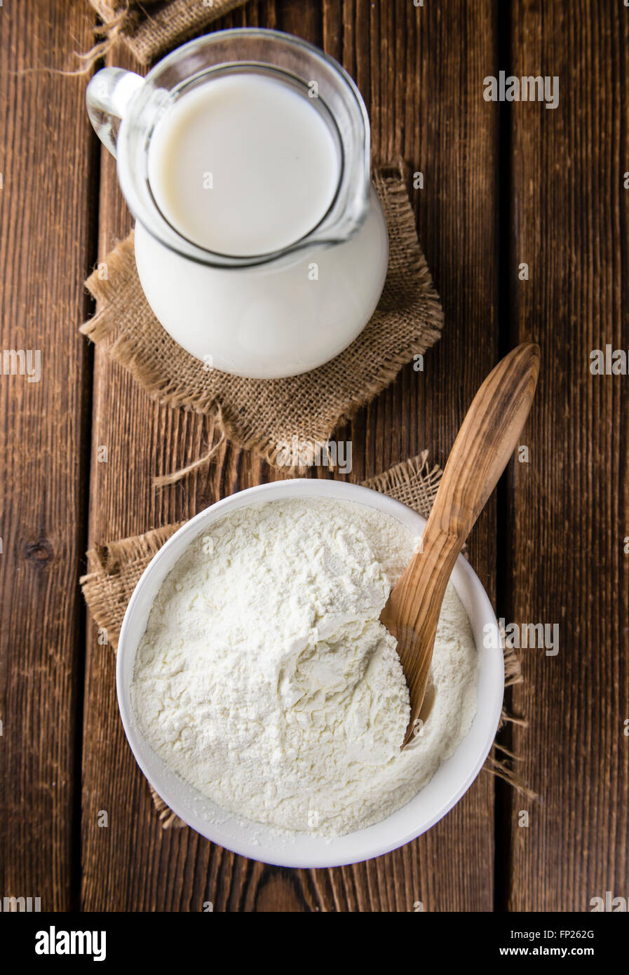 Heap powdered organic milk hi-res stock photography and images - Alamy