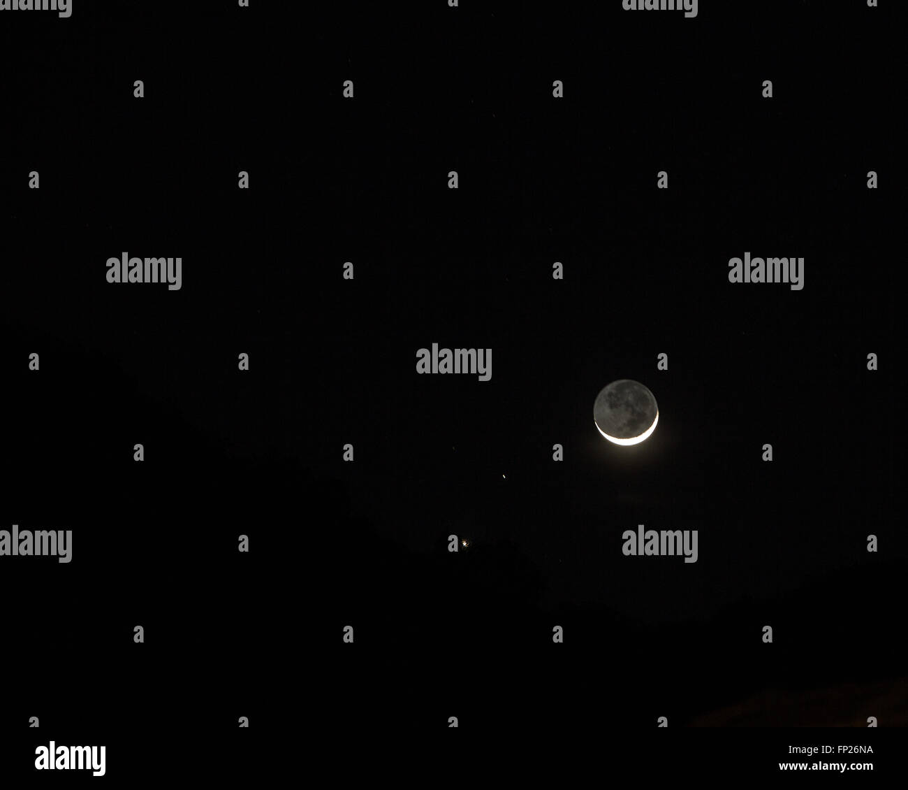 Bright full moon illuminating night hi-res stock photography and images ...