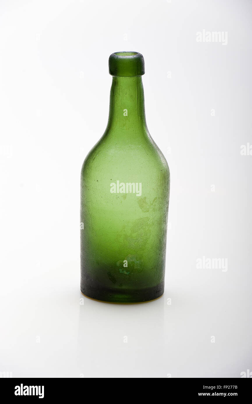 Green Glass Bottle Stock Photo - Alamy