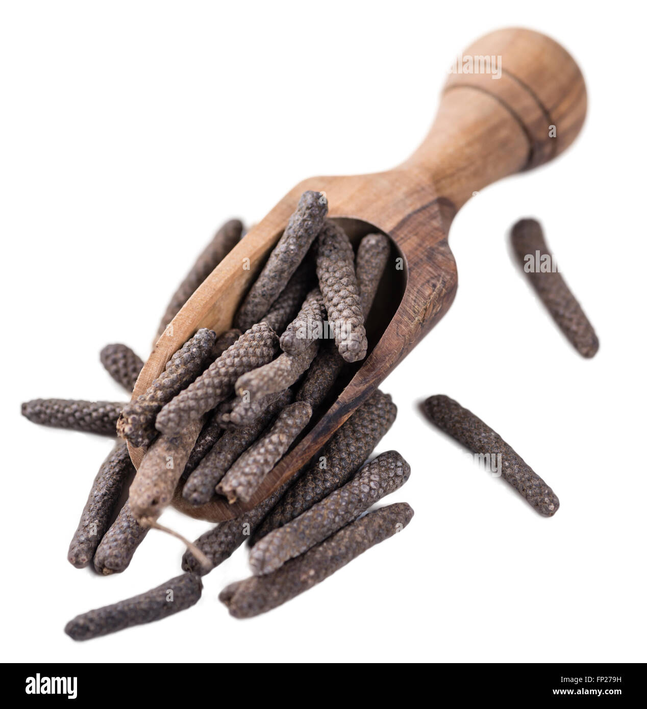 Portion of Long Pepper isolated on white background Stock Photo - Alamy