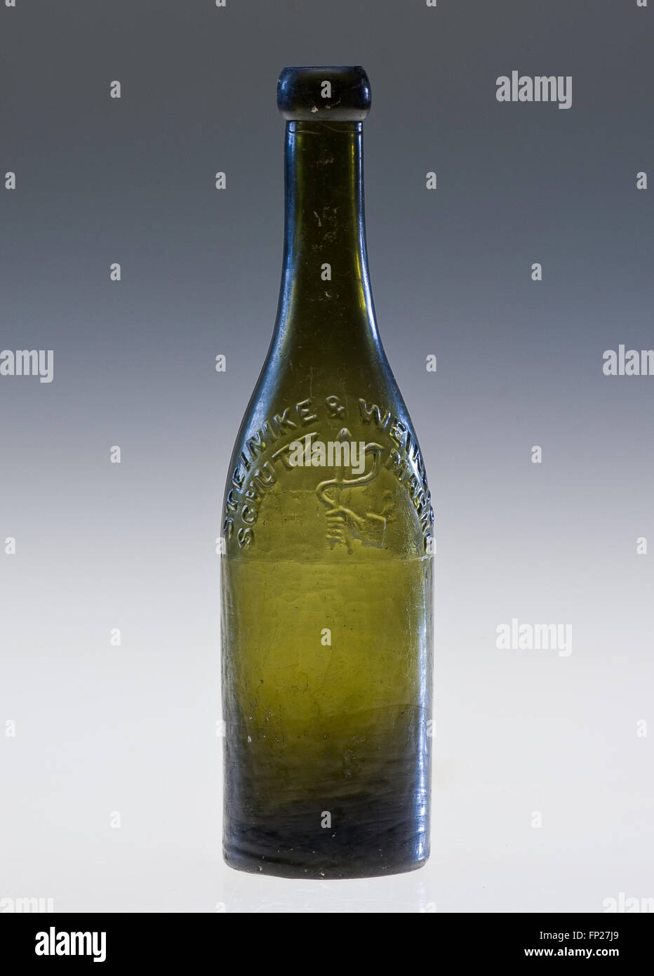 Green Glass Bottle Stock Photo - Alamy