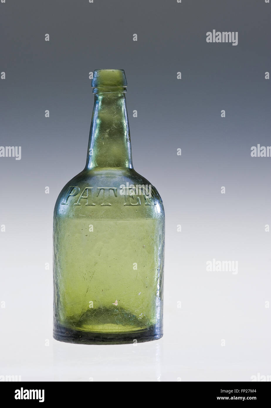 Green Glass Bottle Stock Photo - Alamy