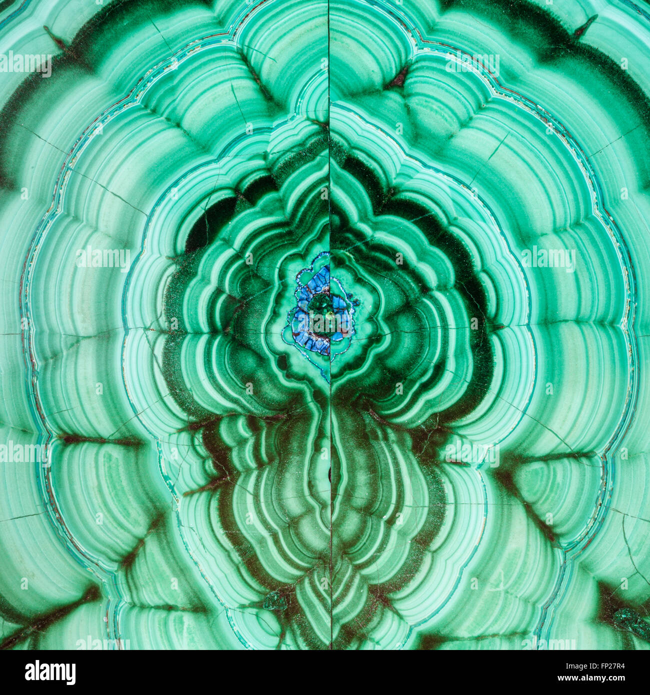 square natural texture background - polished surface of malachite ...