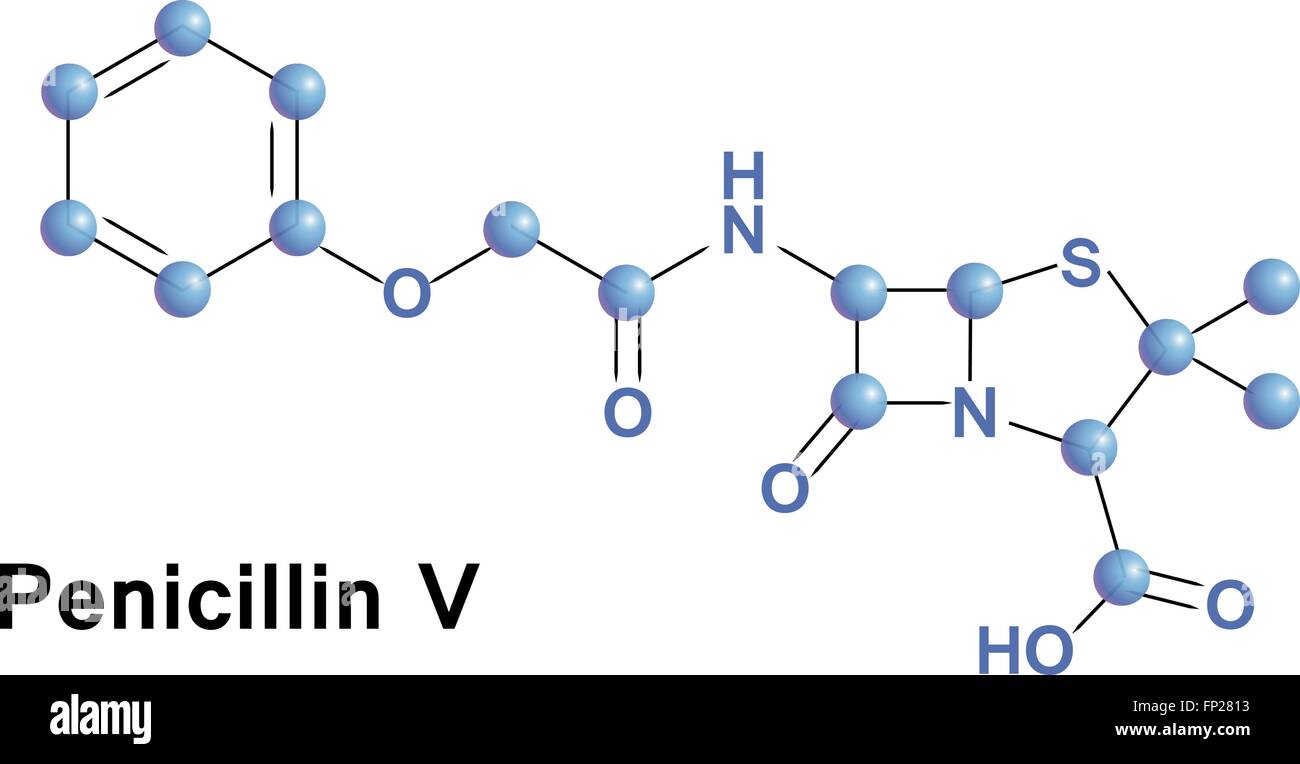 Phenoxymethylpenicillin, penicillin V Stock Vector Image & Art - Alamy
