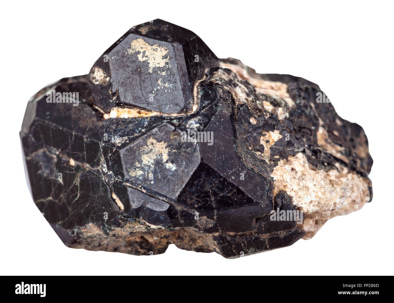 macro shooting of natural rock specimen - Spinel mineral gemstone on ...