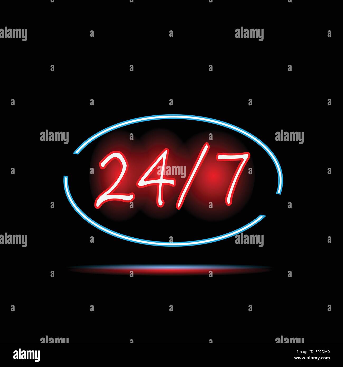 247 neon hi-res stock photography and images - Alamy