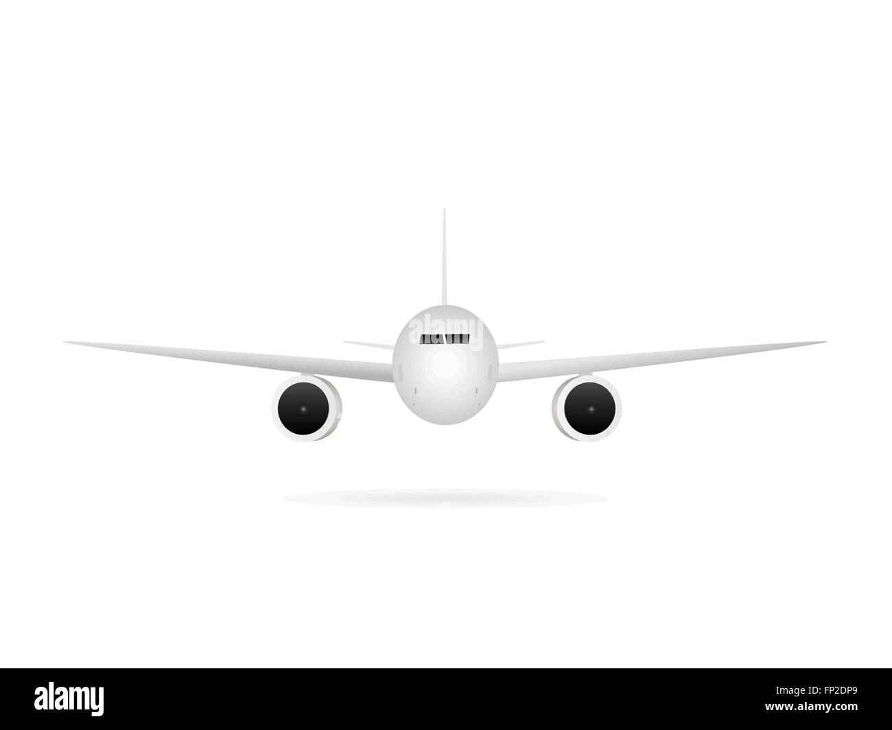 Illustration of an airplane isolated on a white background Stock Vector ...