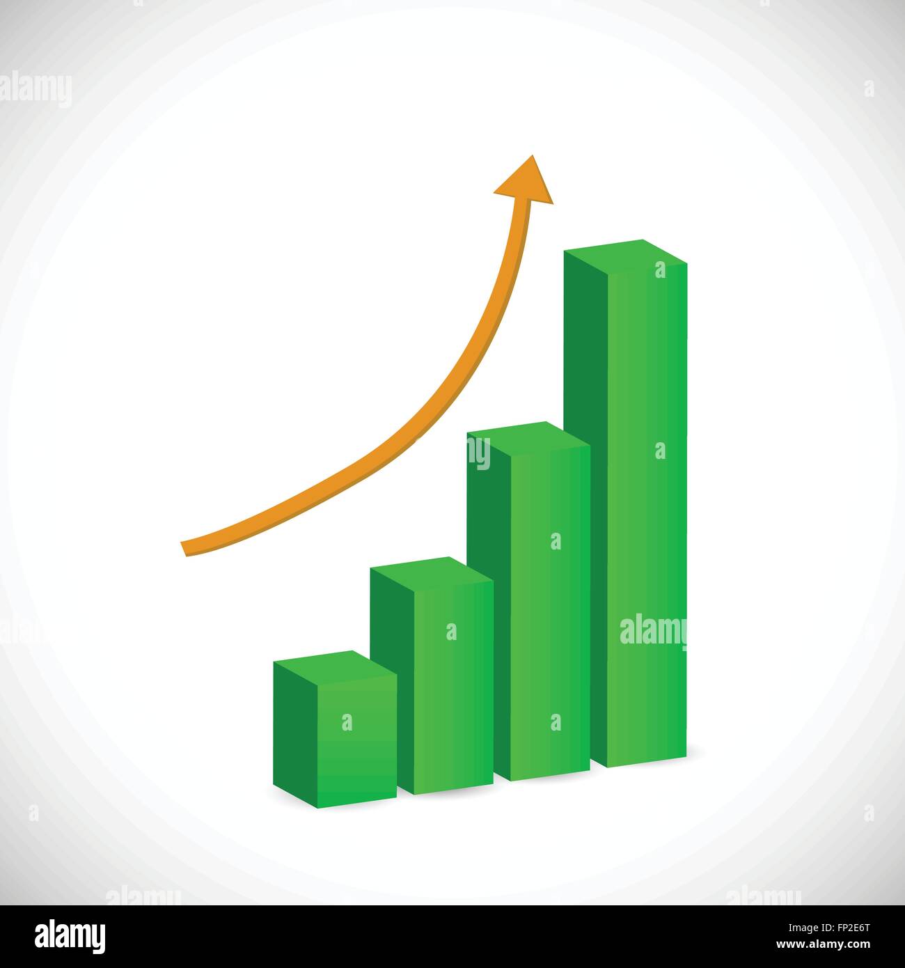 Illustration of a bar graph isolated on a white background Stock Vector ...
