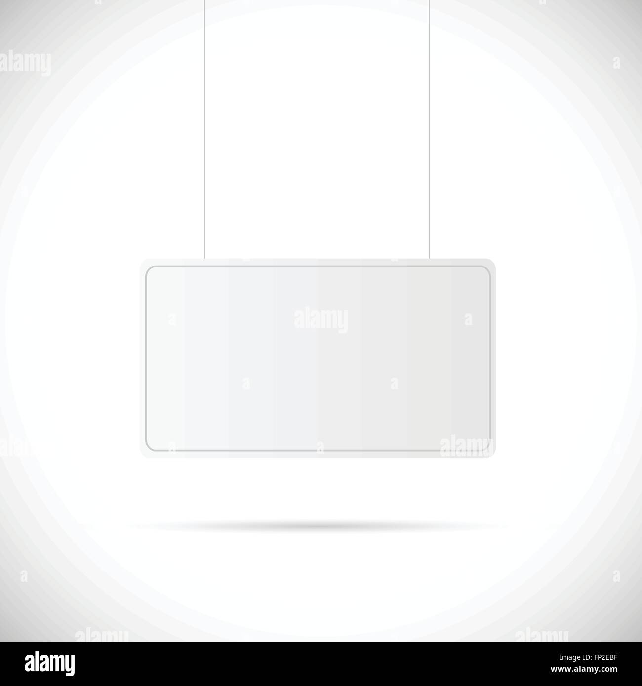 Illustration of a blank sign isolated on a white background Stock ...