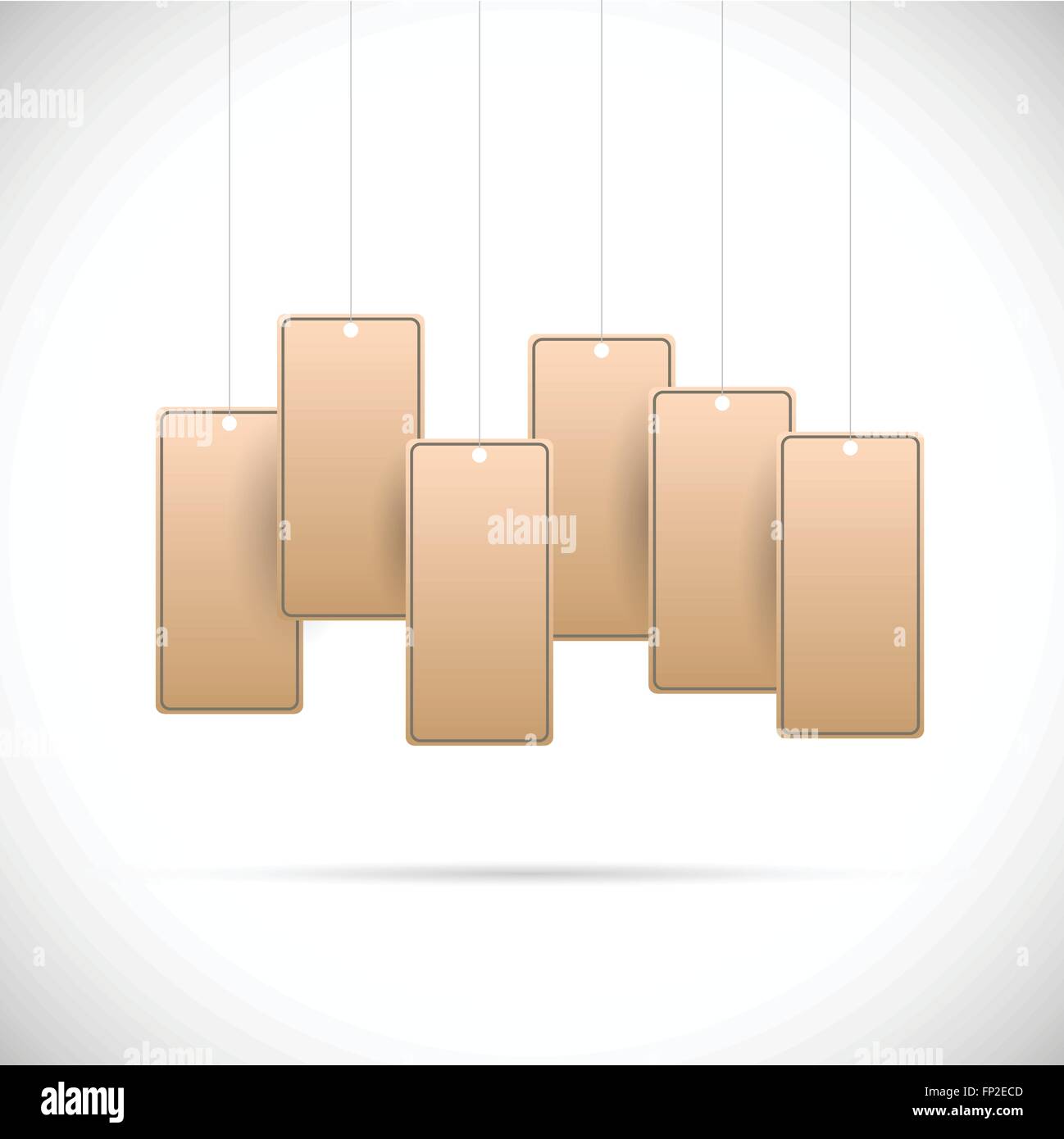 Illustration of blank tags isolated on a white background Stock Vector ...