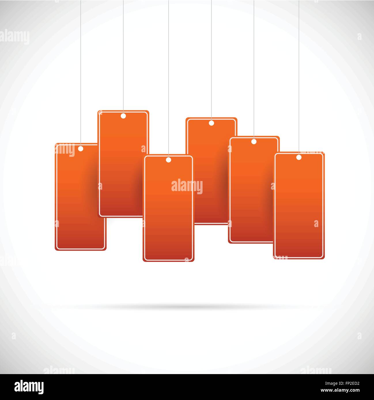 Illustration of blank tags isolated on a white background Stock Vector ...