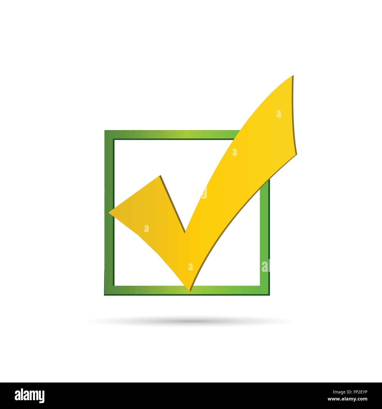 Illustration of a colorful check mark isolated on a white background ...
