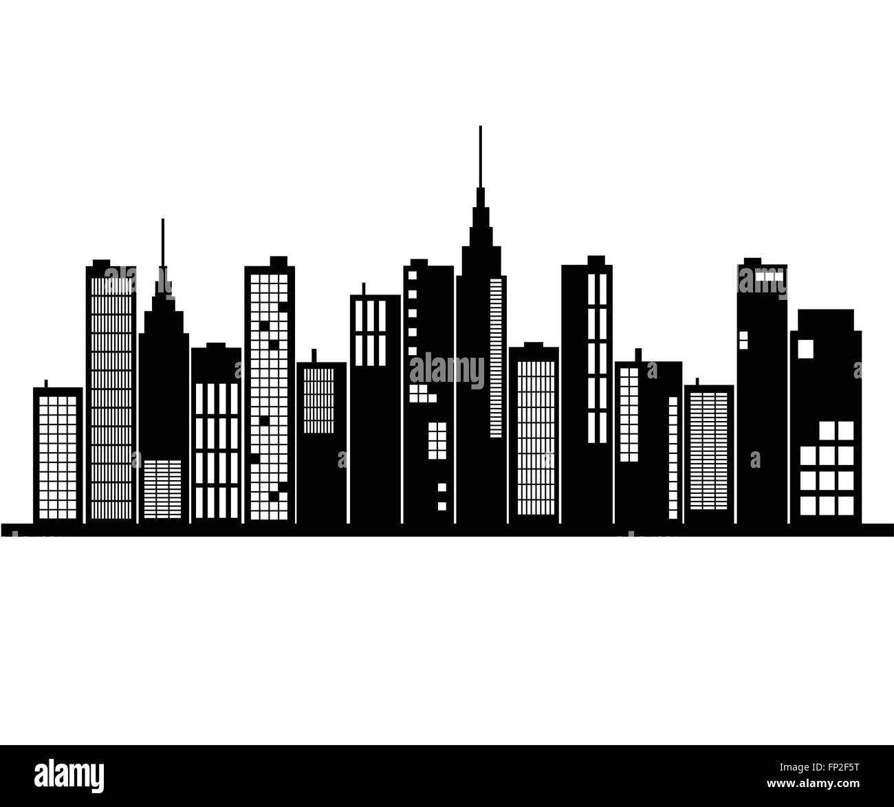 Image city center on Cut Out Stock Images & Pictures - Alamy