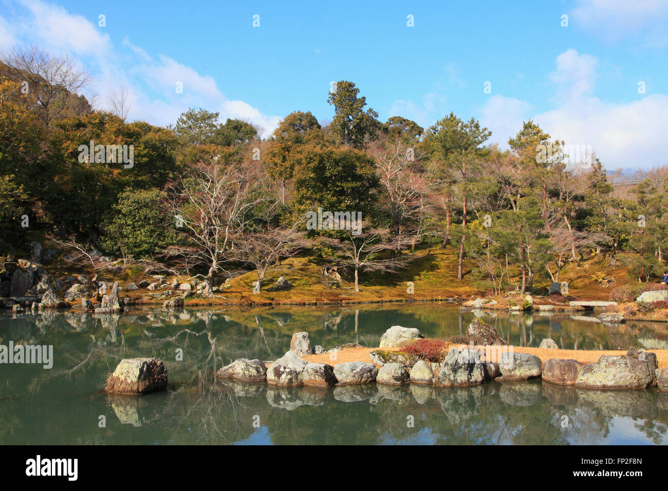 Japan; Kyoto; Arashiyama, Tenryu-ji Temple, garden Stock Photo - Alamy