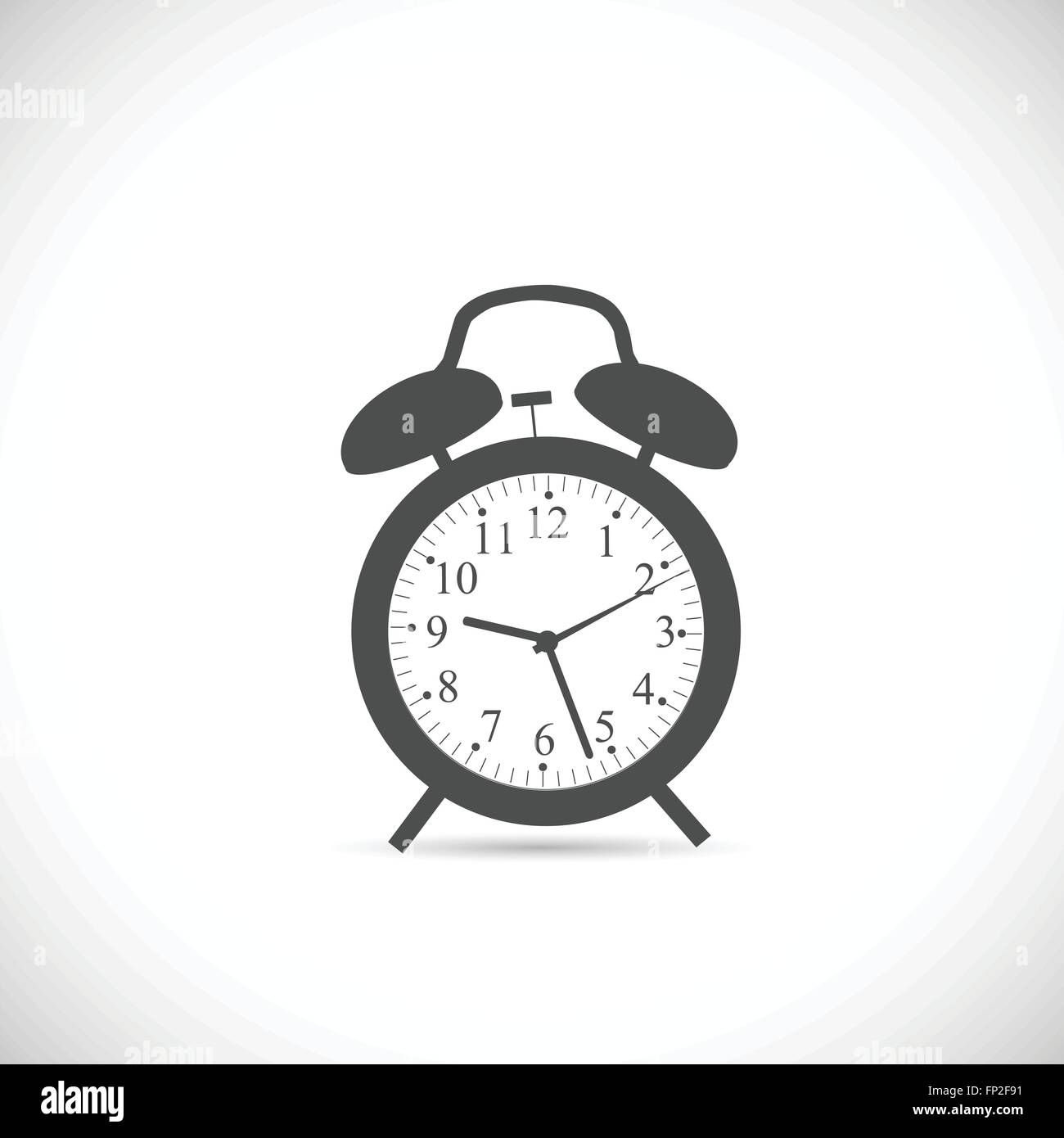 Illustration of an abstract clock design isolated on a white background ...