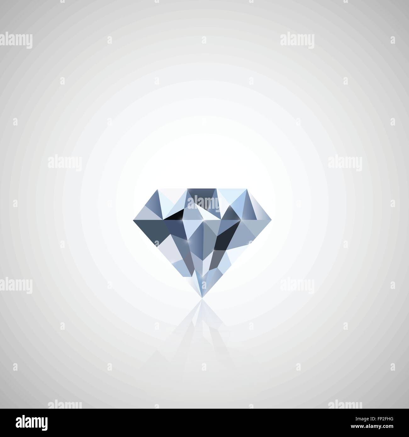 Illustration of a colorful diamond against a light background Stock ...