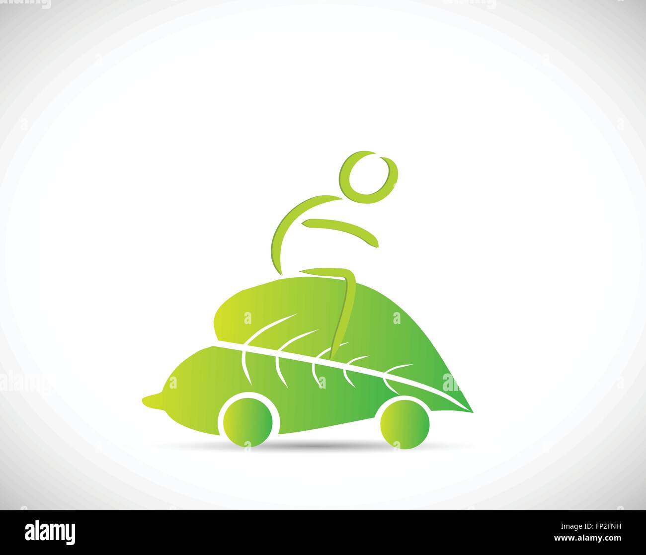 Illustration of an eco-friendly abstract design isolated on a white ...