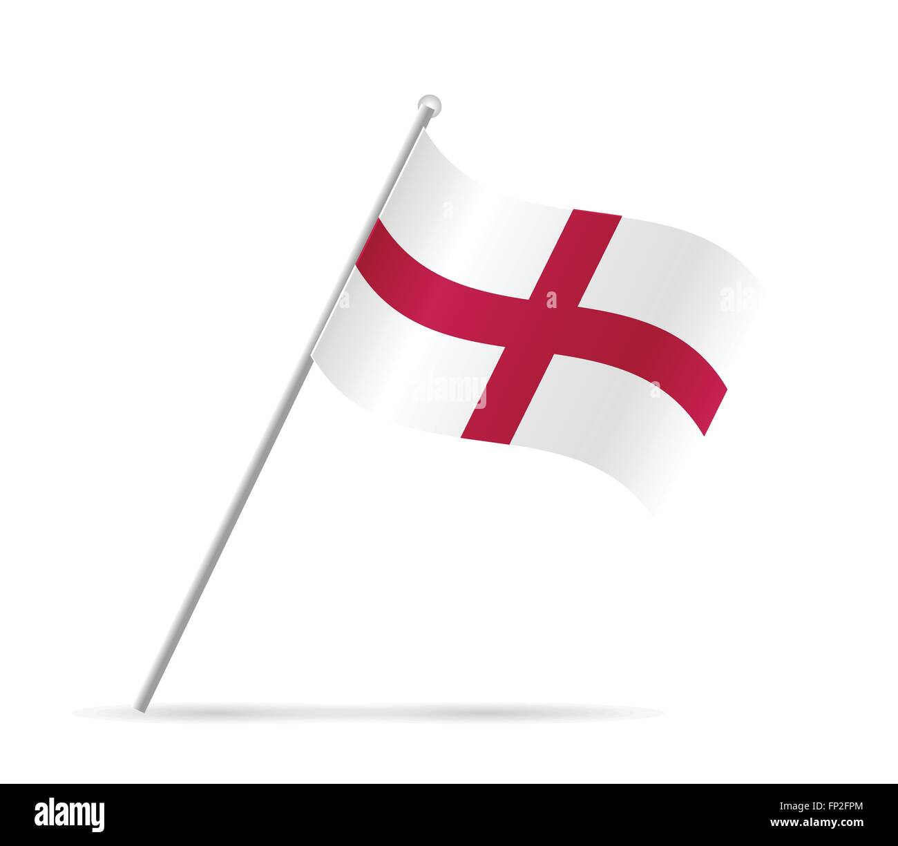 Illustration of a flag from England isolated on a white background ...