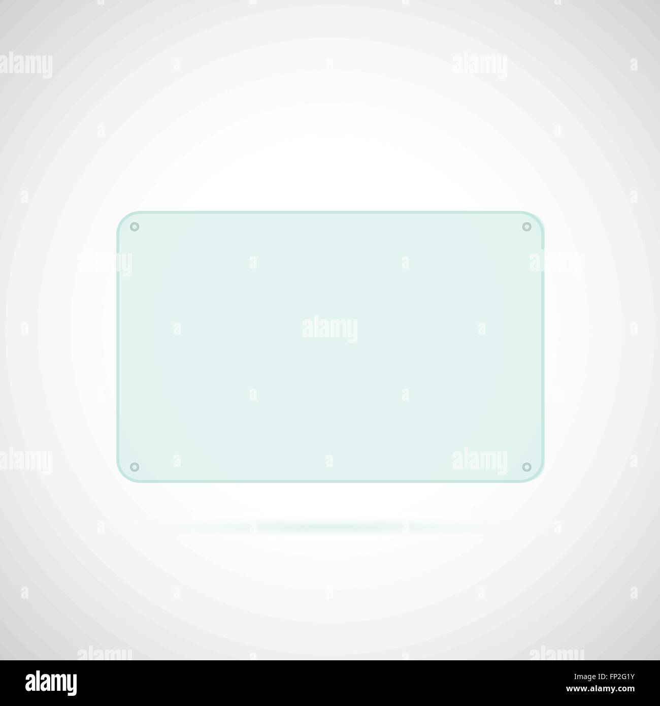 Illustration of a glass panel isolated on a white background Stock ...