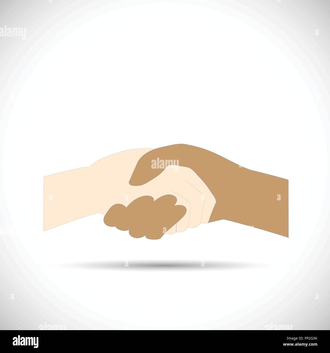 Illustration of a handshake isolated on a white background Stock Vector ...
