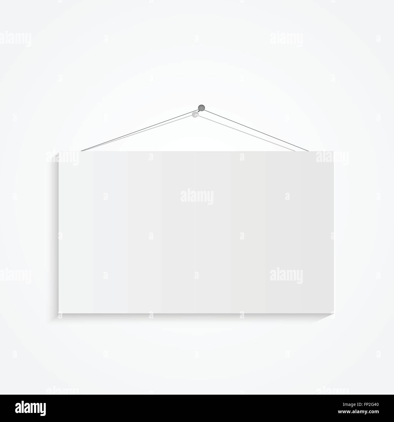 Illustration of a hanging sign isolated on a white background Stock ...