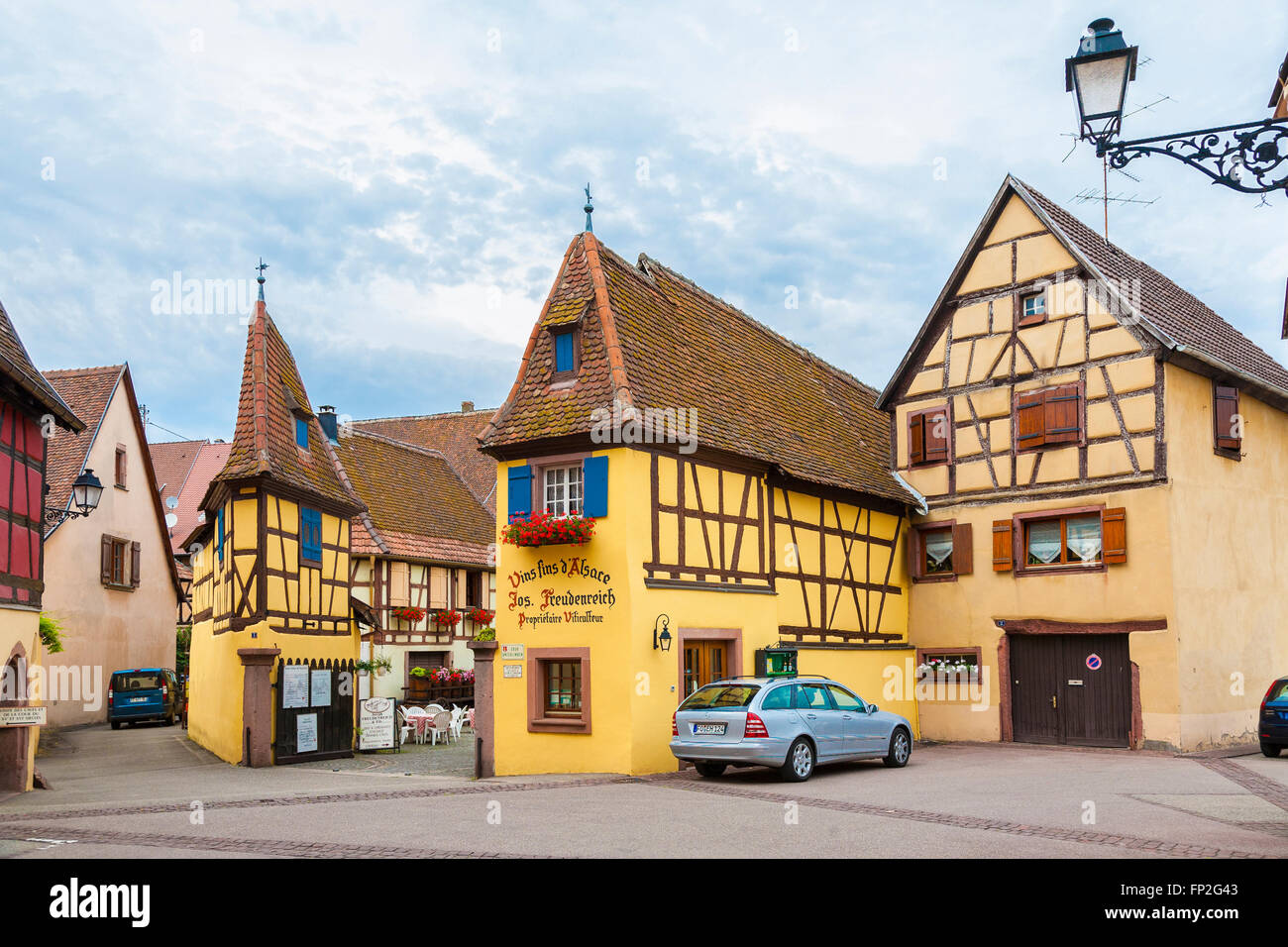 Winery Eguisheim,Alsace France Stock Photo - Alamy