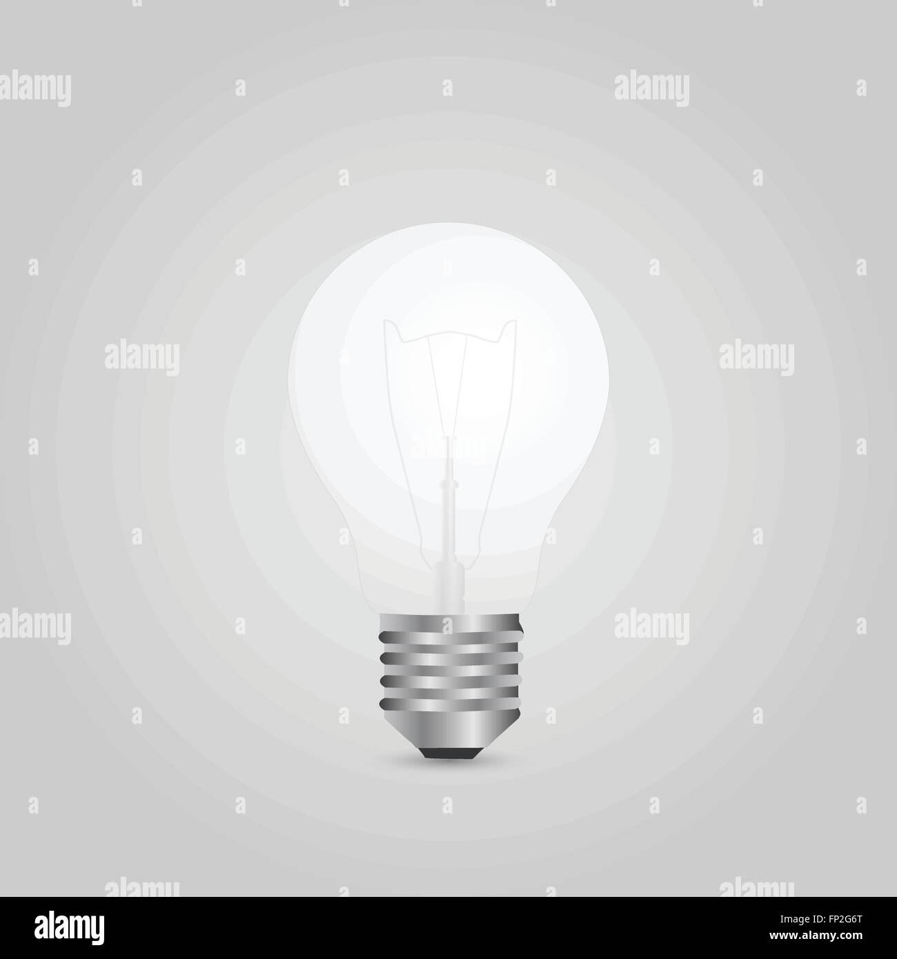 Illustration of a lightbulb isolated on a gray background Stock Vector ...