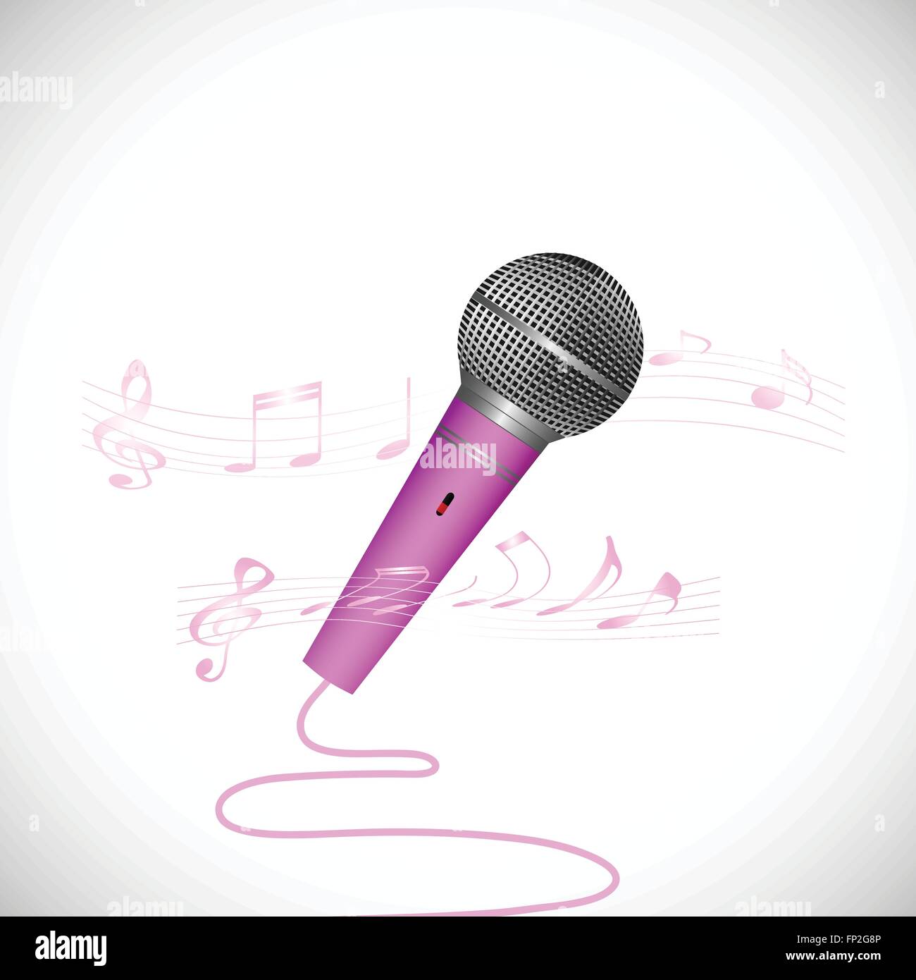 Retro microphone on colorful Stock Vector Images - Alamy