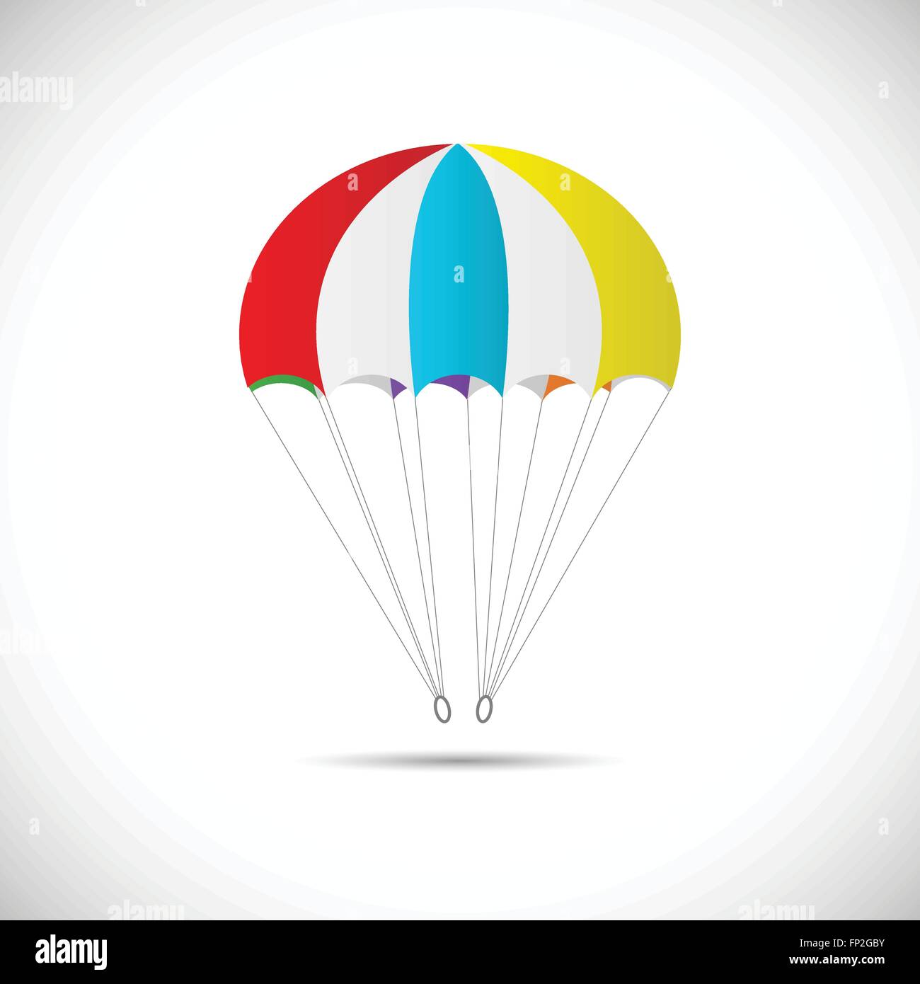 Illustration of a parachute isolated on a white background Stock Vector ...