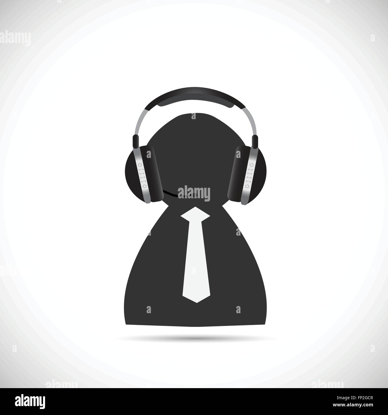 Illustration of a tech support design isolated on a white background ...