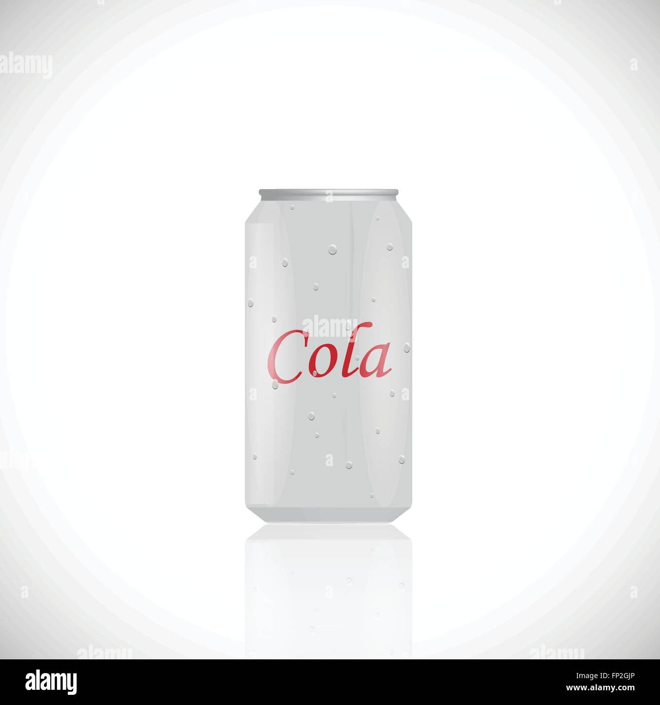 Illustration of an aluminum cola can isolated on a white background ...