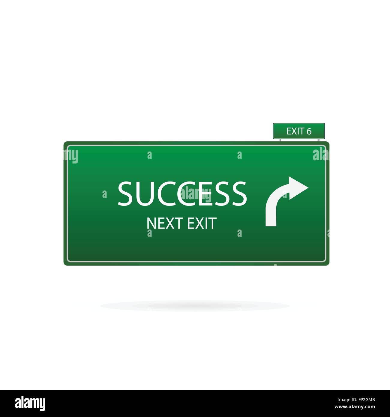 Illustration of a success sign isolated on a white background Stock ...