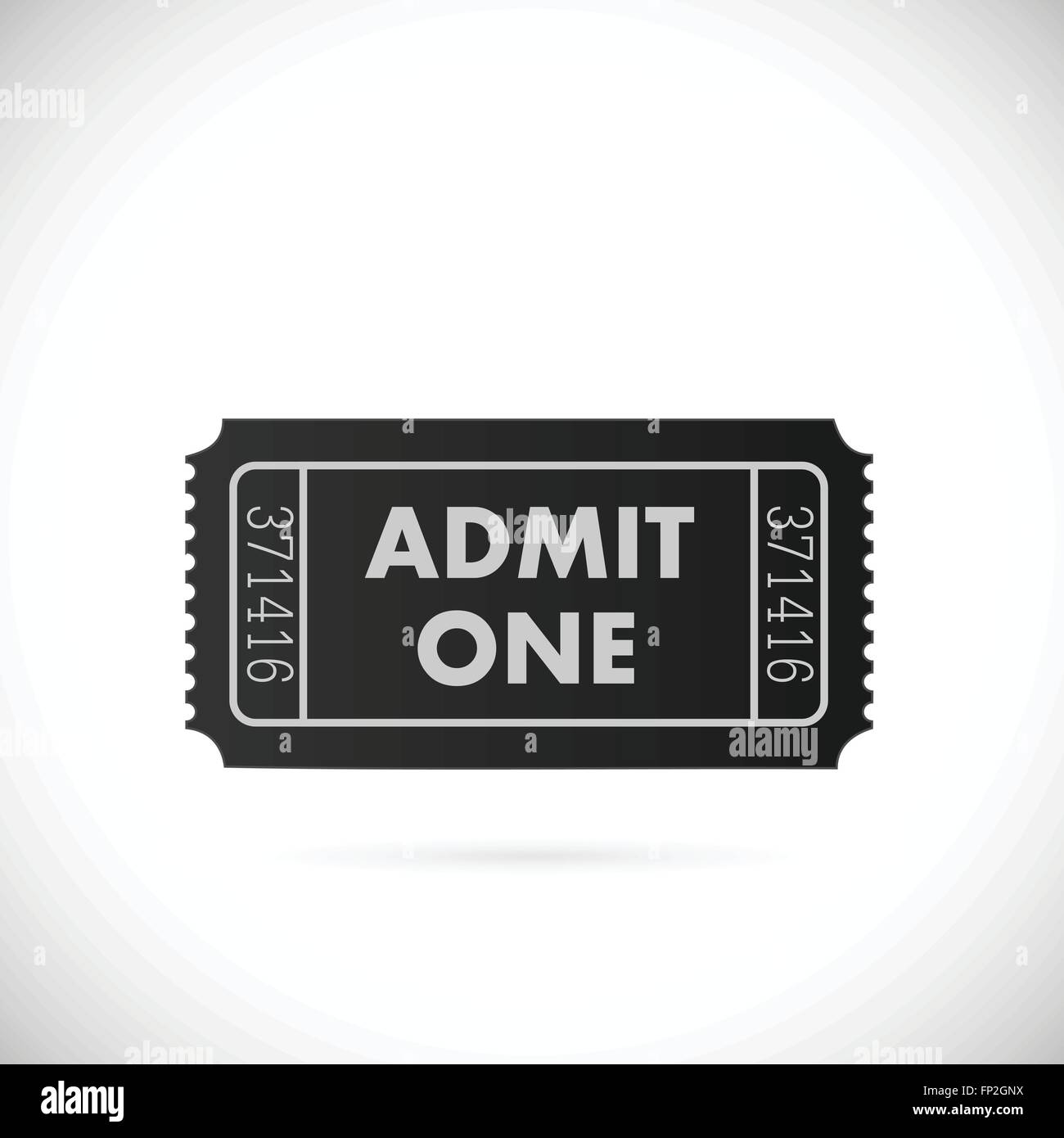 Illustration of a ticket isolated on a white background Stock Vector ...
