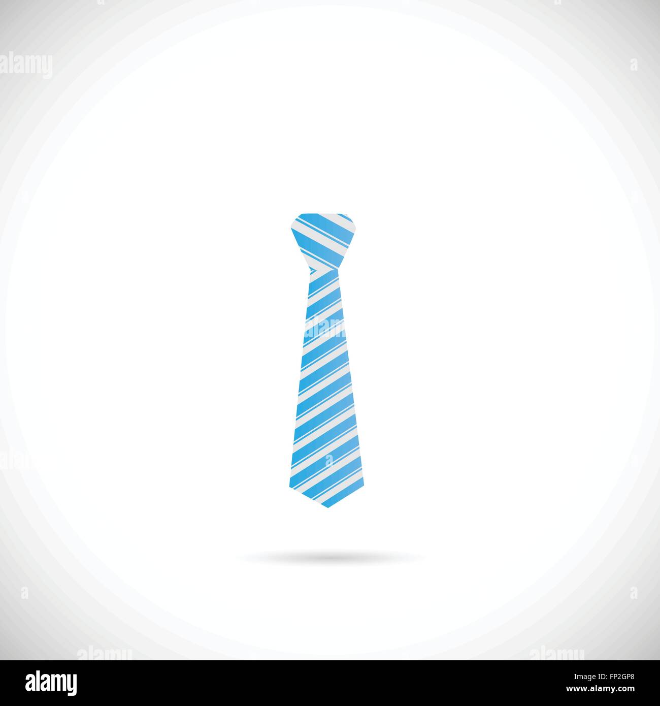 Illustration of a colorful blue tie isolated on a white background ...