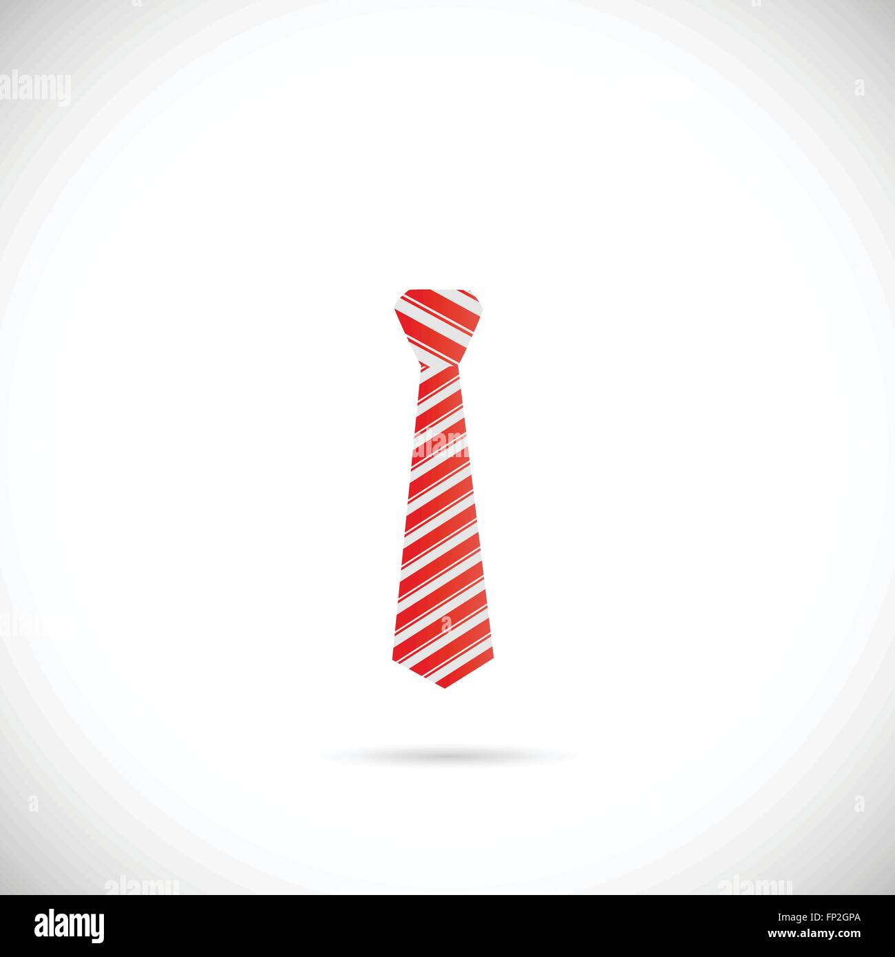Illustration of a colorful red tie isolated on a white background Stock ...