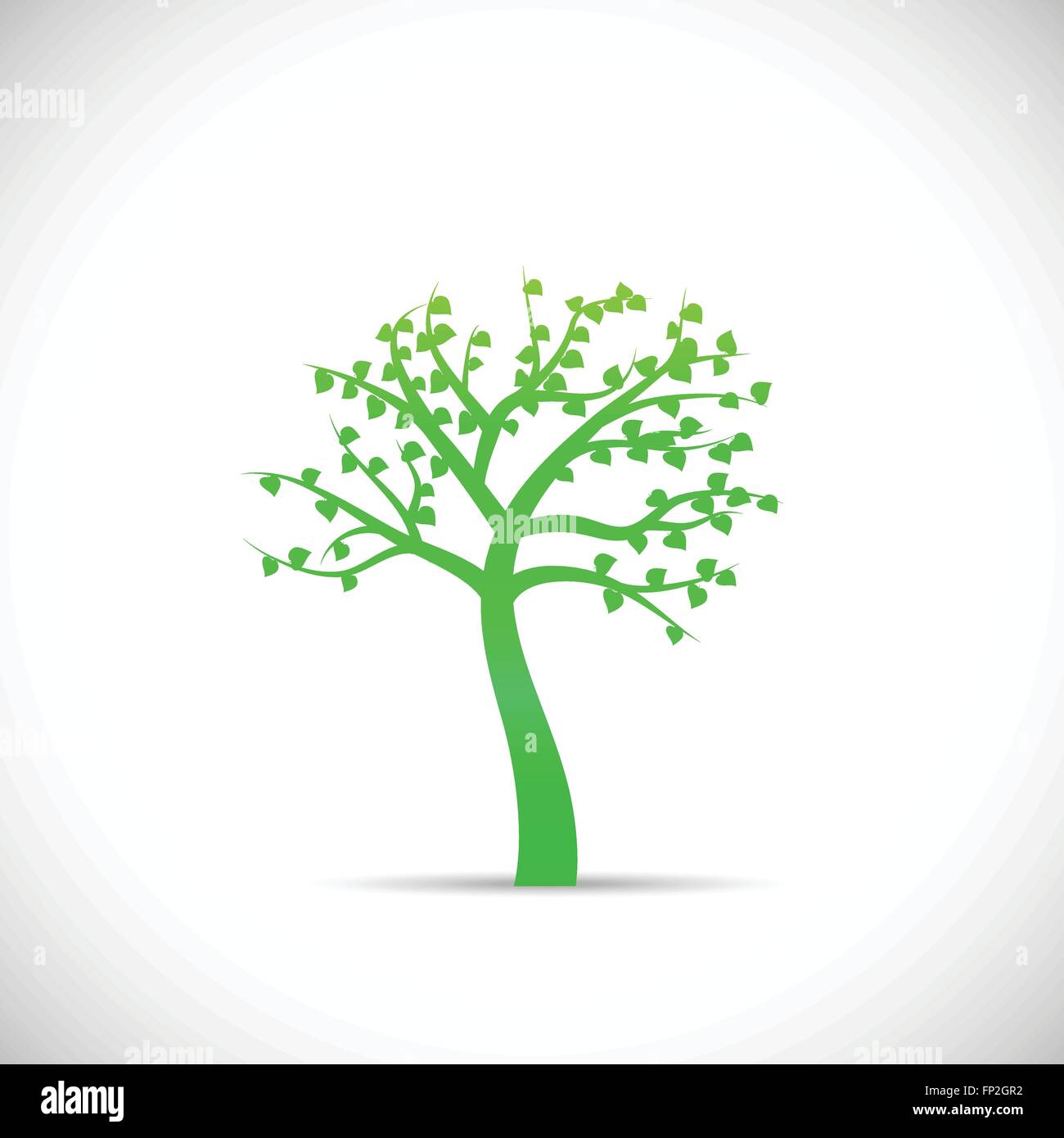 Illustration of an abstract tree isolated on a white background Stock ...