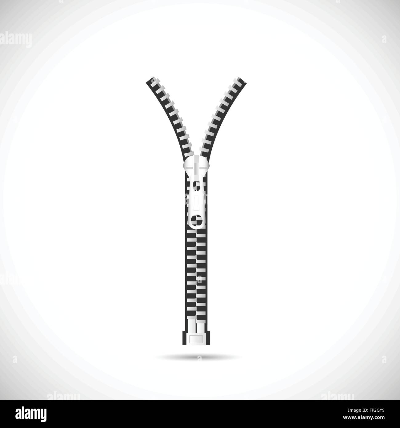 Illustration of a zipper isolated on a white background Stock Vector ...