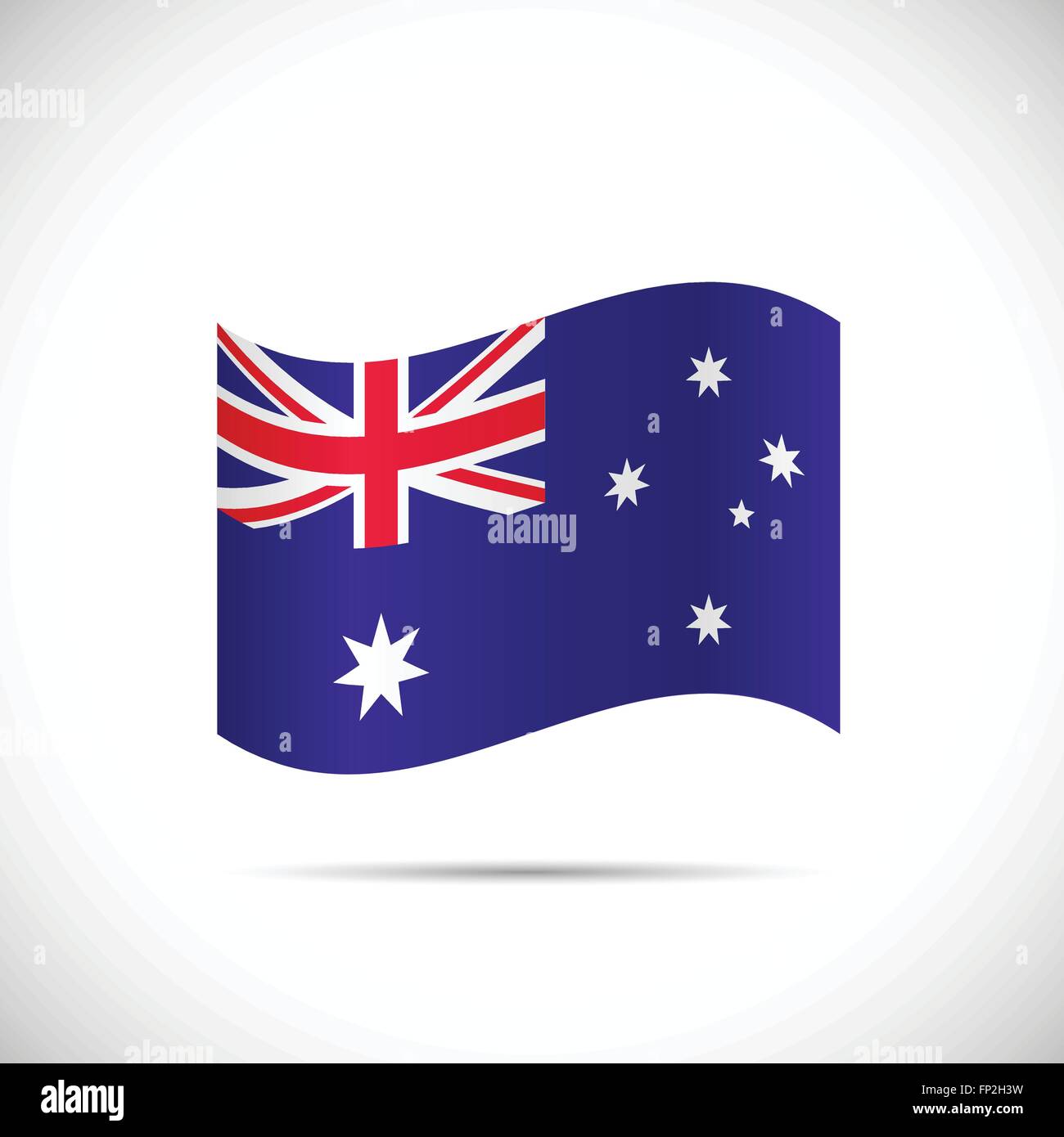 Illustration of the flag of Australia isolated on a white background ...