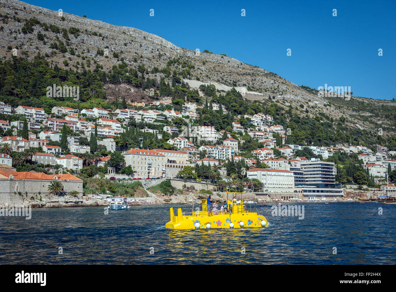 Semi Submarine tourist boat in Dubrovnik city, Croatia Stock Photo - Alamy