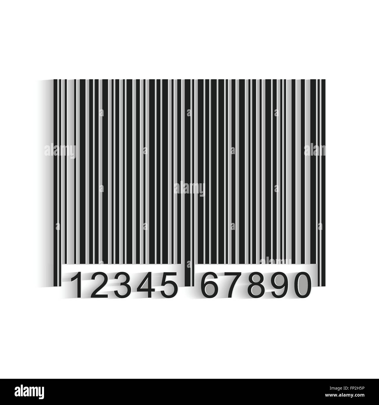 Vector image of a barcode isolated on a white background Stock Vector ...