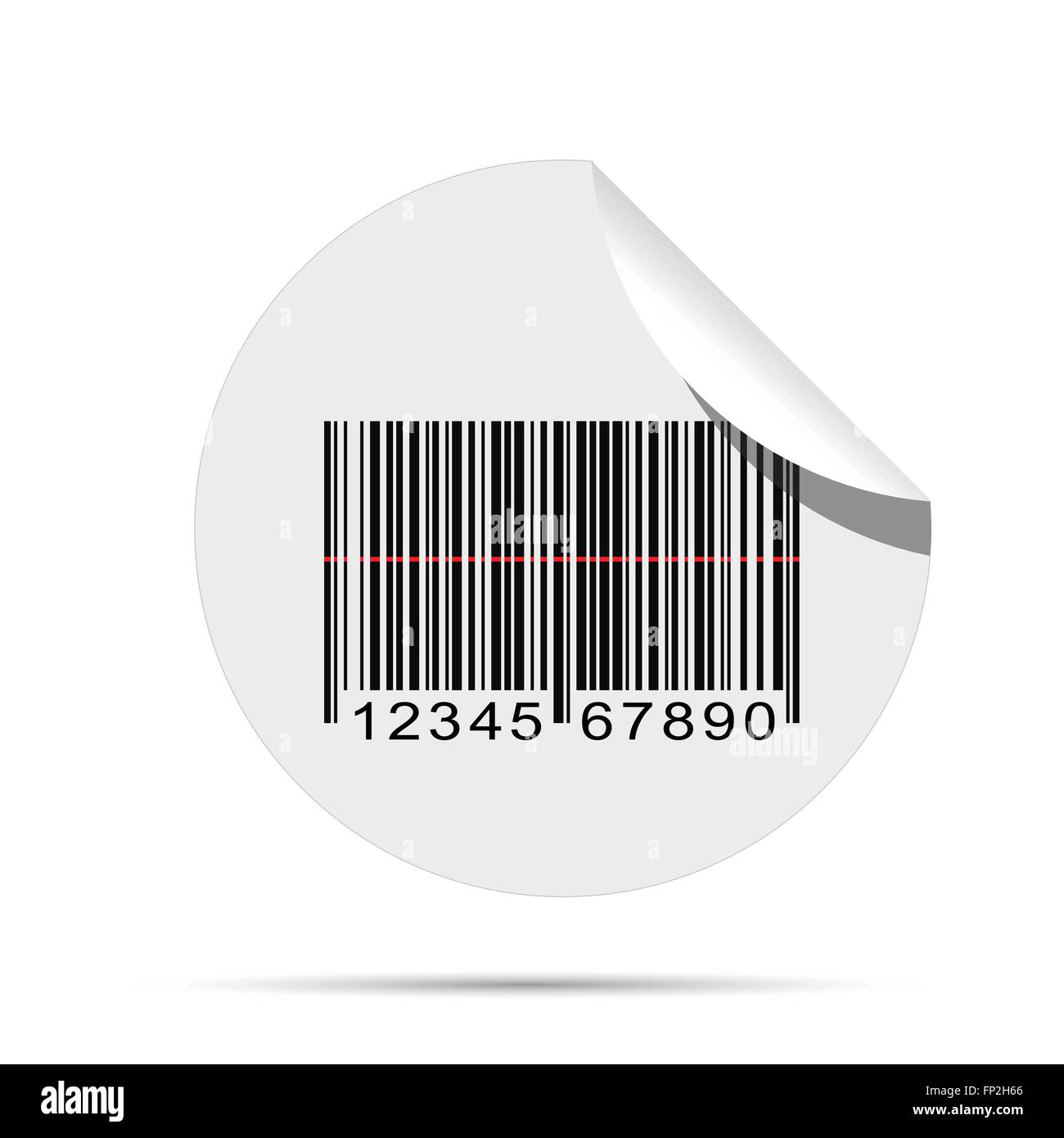 Illustration of a barcode sticker isolated on a white background Stock ...