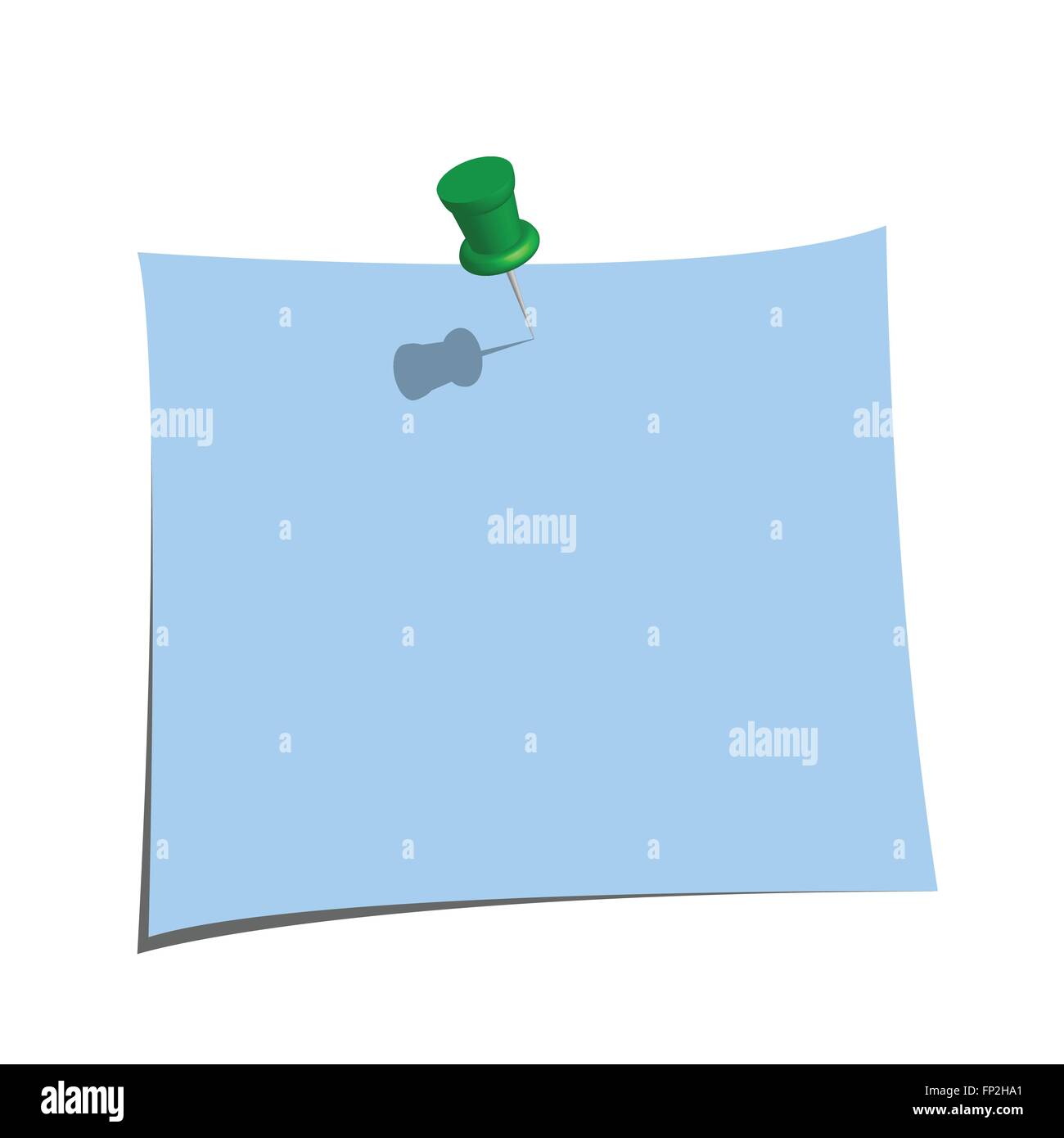 Illustration of a blue note isolated on a white background Stock Vector ...