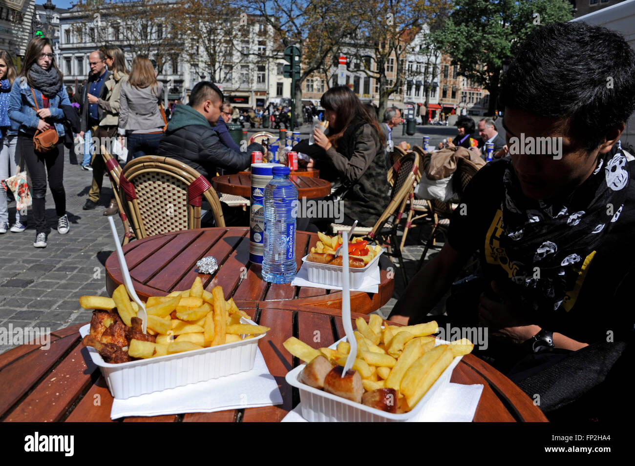 Restaurant Belgian Frit'N and Toast, Marche aux Herbes, Brussels ...