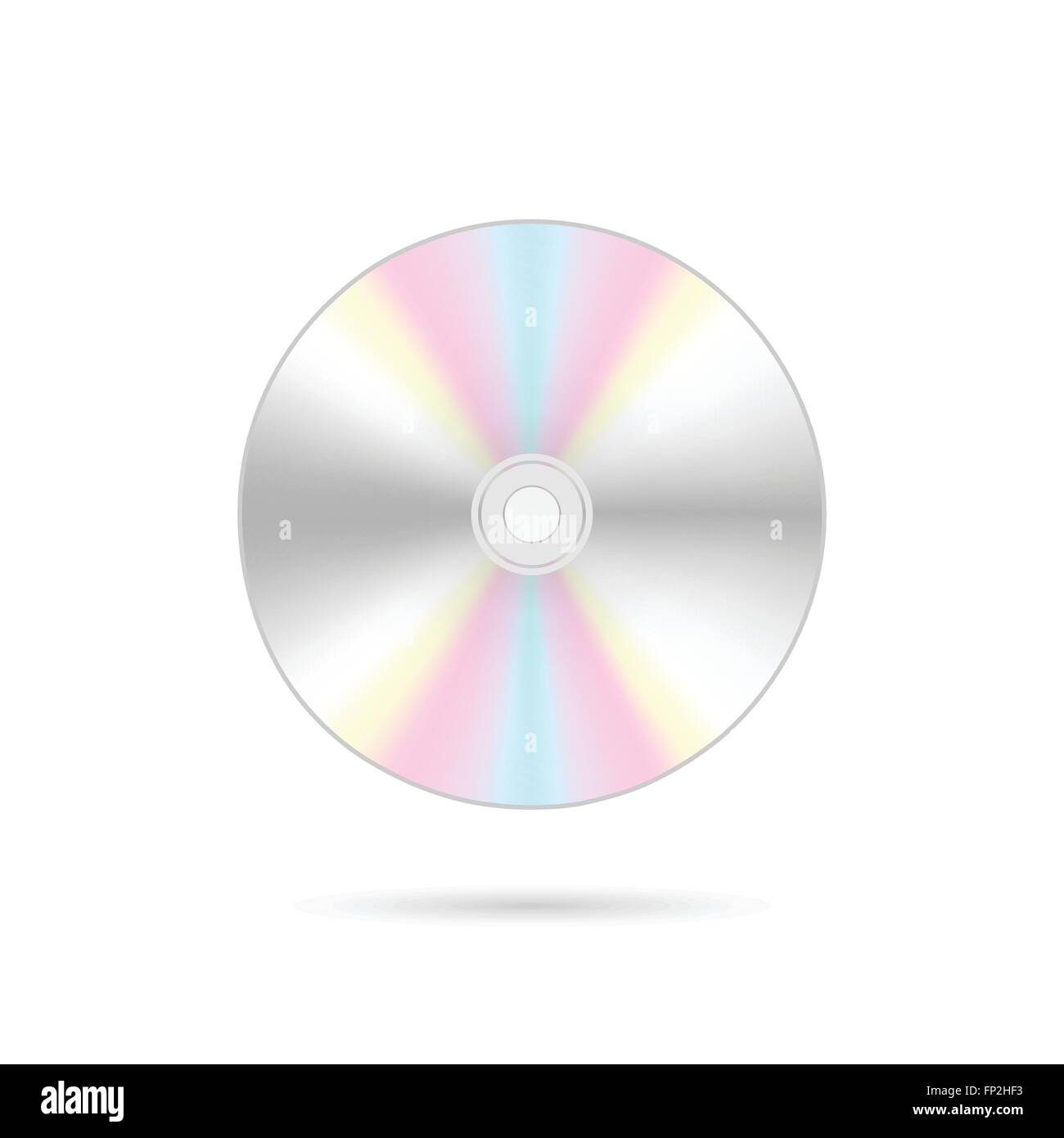 Illustration of a compact disc isolated on a white background Stock ...