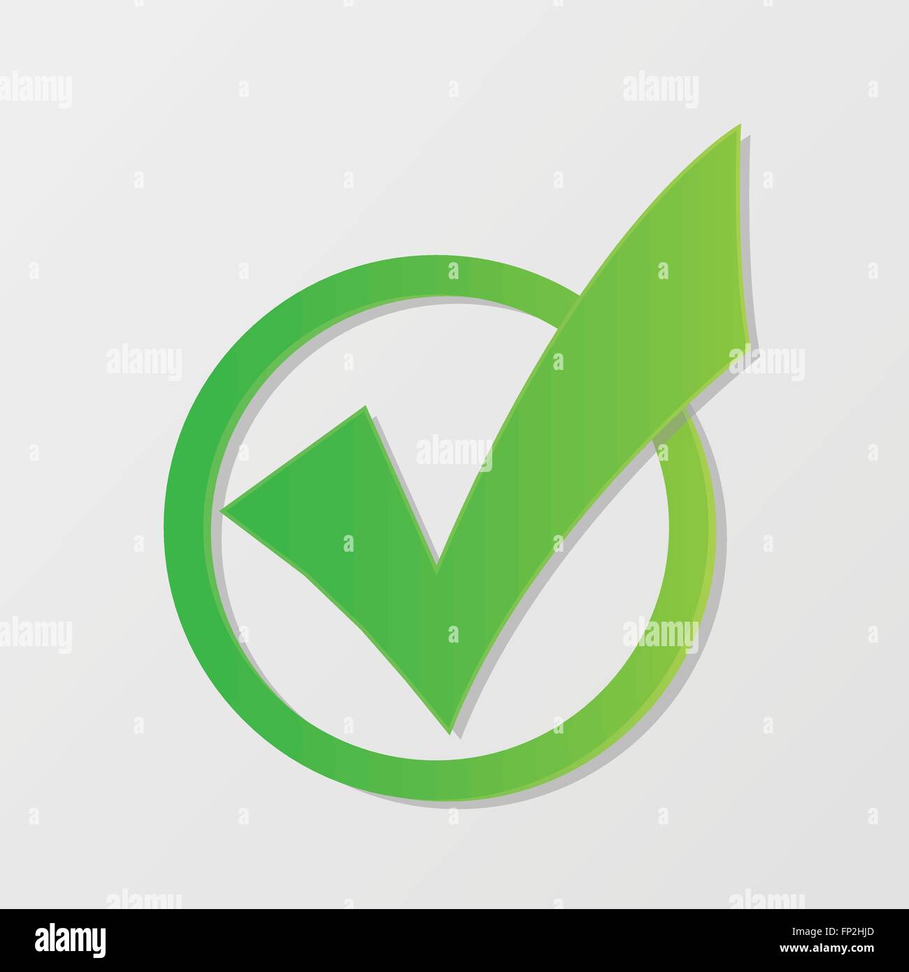 Illustration of a white check mark on a gray background Stock Vector ...