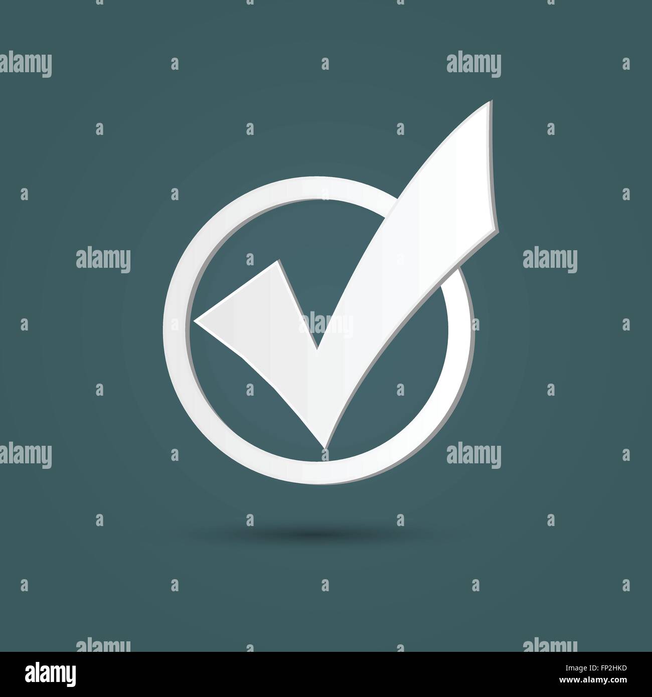 Illustration of a check mark on a colorful background Stock Vector ...