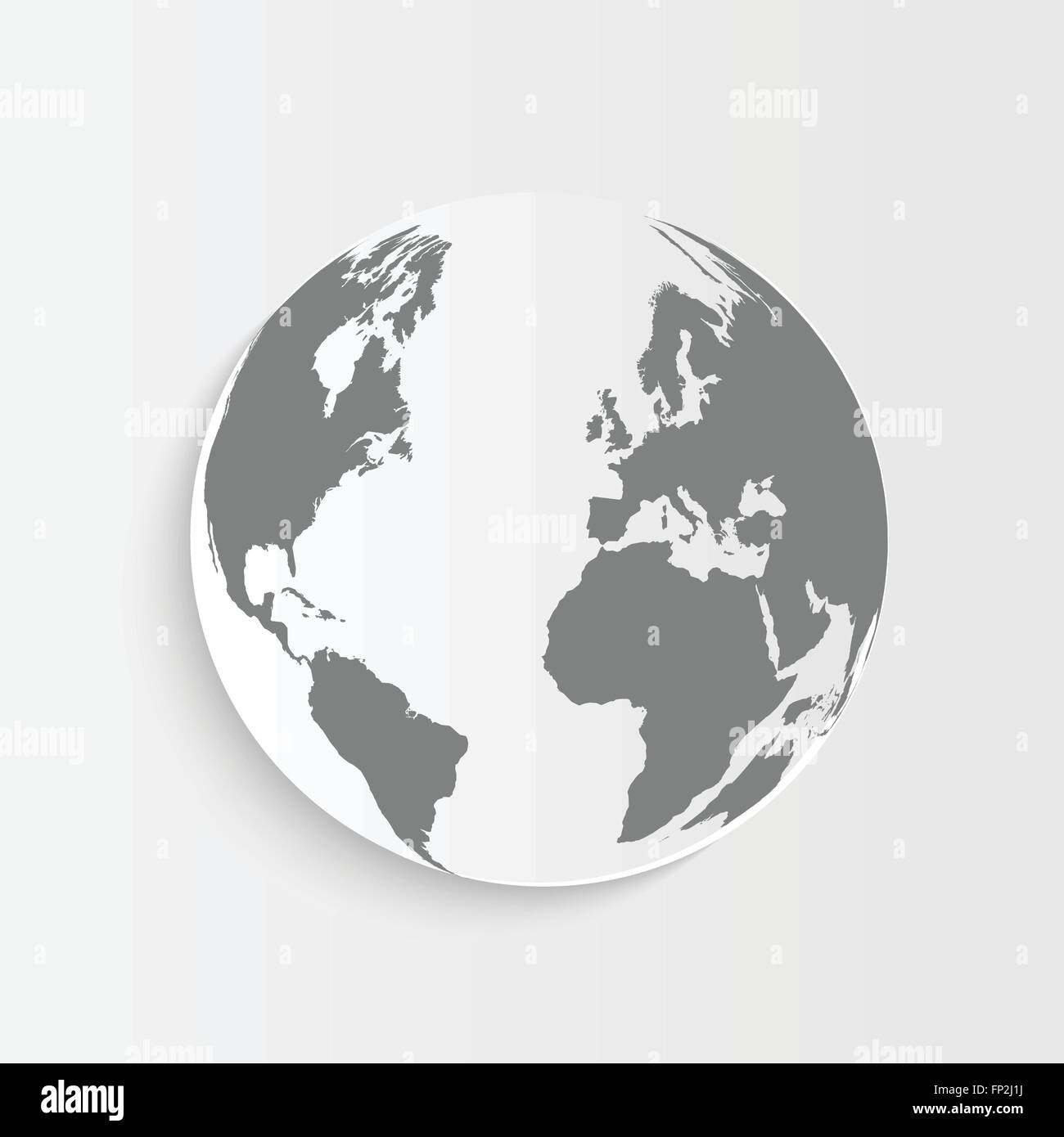 Illustration of an earth button isolated on a light background color ...